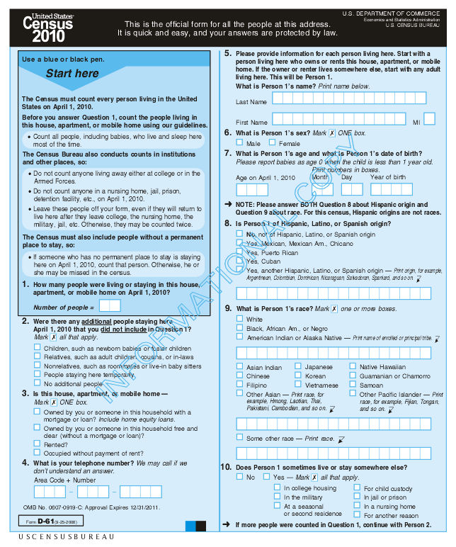 A Postcard From Your Census Taker – FIRST DRAFT